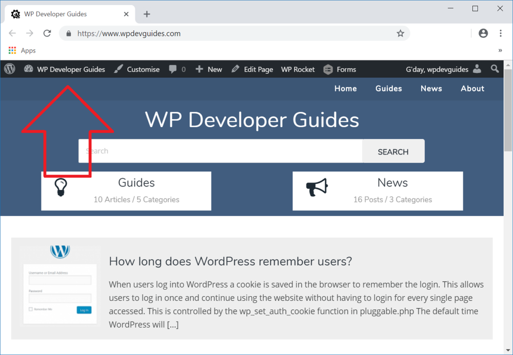 show_admin_bar – IT Support Guides