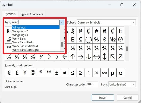 Using Excel To Insert Tick Symbols And Cross Marks It Support Guides