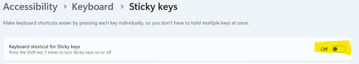 How To Turn Off Sticky Keys In Windows 11 It Support Guides