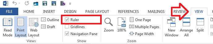 Word 2013 How To Enable The Page Ruler IT Support Guides
