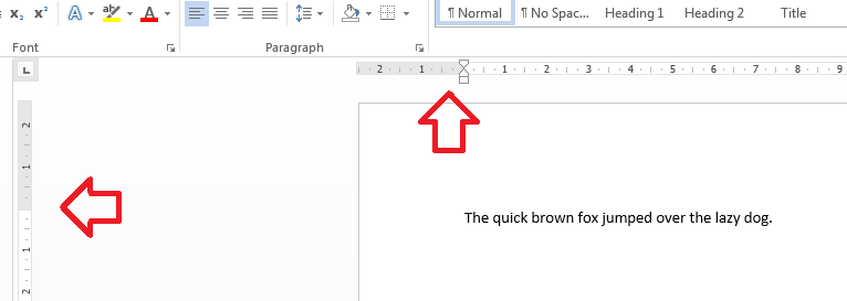 Word 2013 How To Enable The Page Ruler
